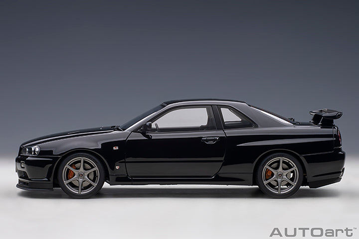 1/18 Nissan Skyline GT-R (R34) V-Spec II Nur, black pearl 1:18 – NyeModelbiler.dk