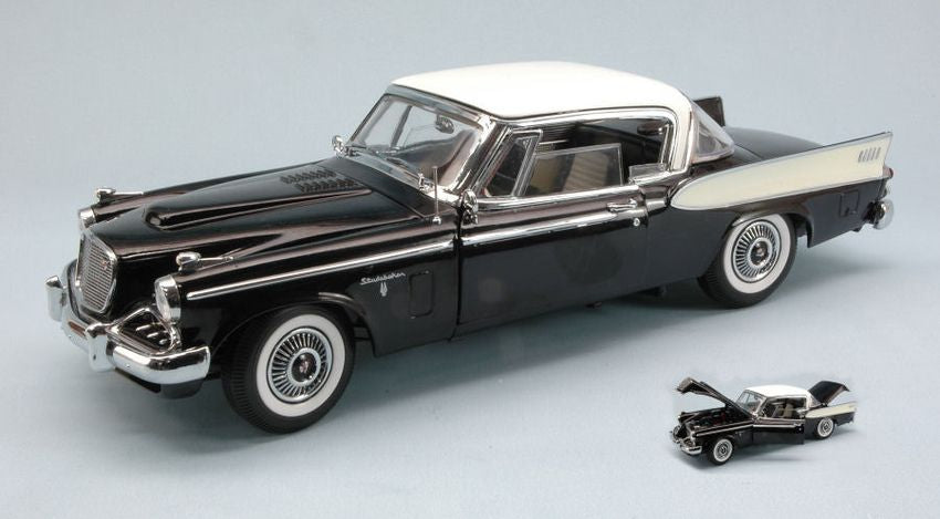 STUDEBAKER GOLDEN HAWK 1958 BLACK 1:18 – NyeModelbiler.dk