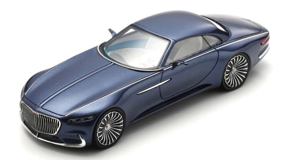 MERCEDES MAYBACH VISION 6 HARDTOP COUPE BLUE RESIN 1:43 – NyeModelbiler.dk