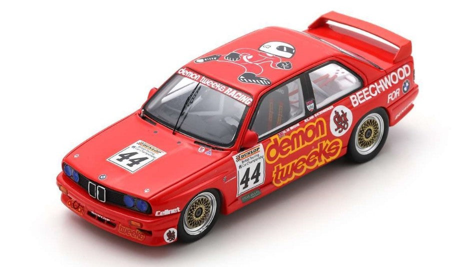 BMW E30 M3 N.44 THRUXTON BTCC 1988 R.RATZENBERGER 1:43 – NyeModelbiler.dk