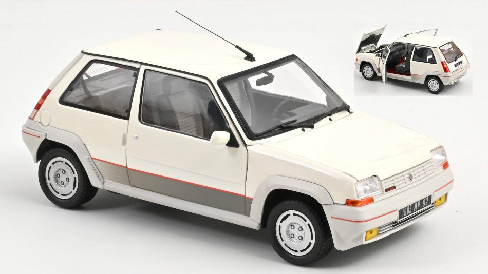 RENAULT SUPERCINQ GT TURBO PH I 1985 PEARL WHITE 1:18 REPROD.2024 ...