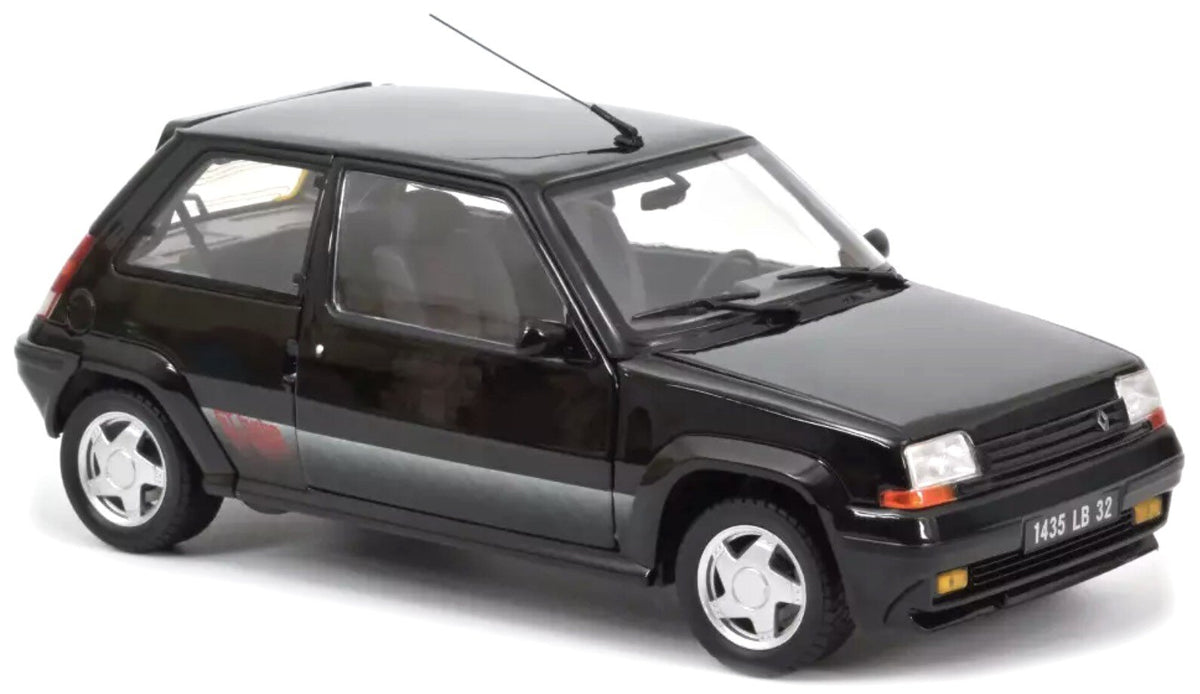 RENAULT R5 SUPERCINQUE GT TURBO 1989 BLACK 1:18 – NyeModelbiler.dk