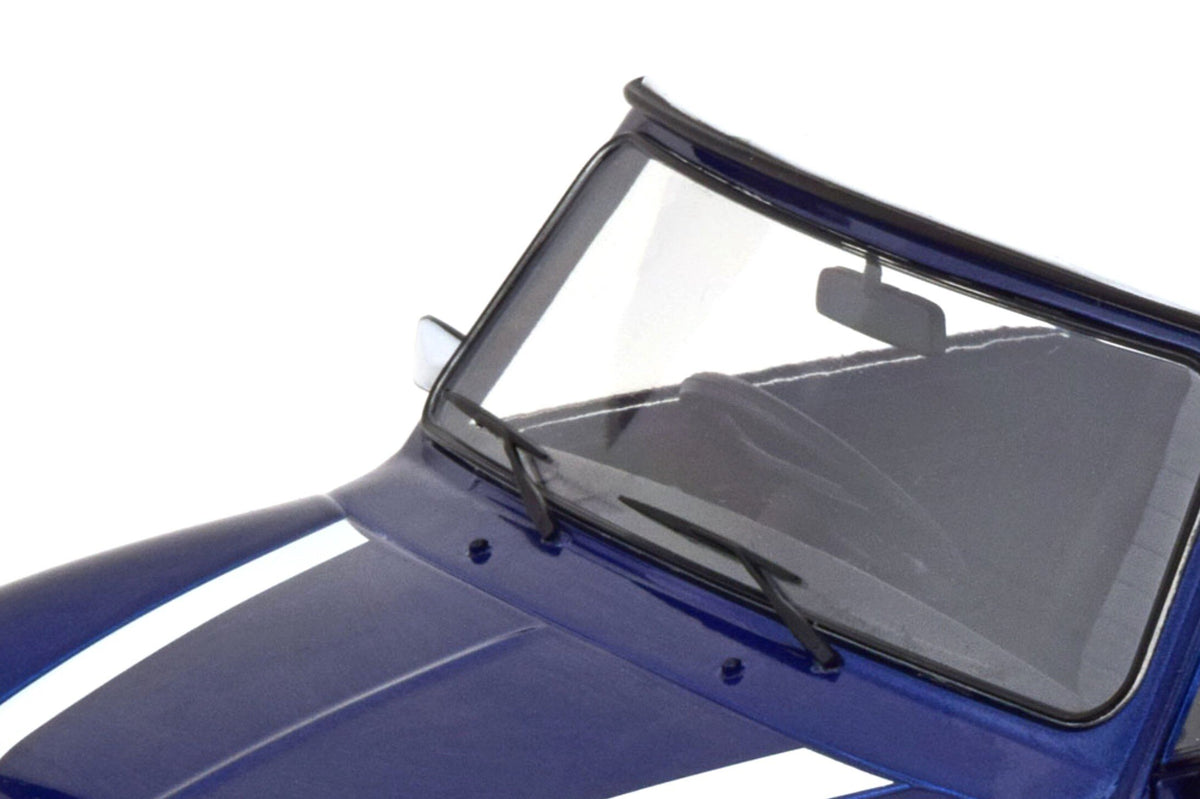 MINI COOPER RHD 1992 BLUE MET WHITE 1:12 – NyeModelbiler.dk