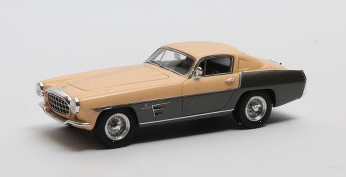 FERRARI 375 MM COUPE BY GHIA 1954 BEIGE/GREY 1:43 – NyeModelbiler.dk
