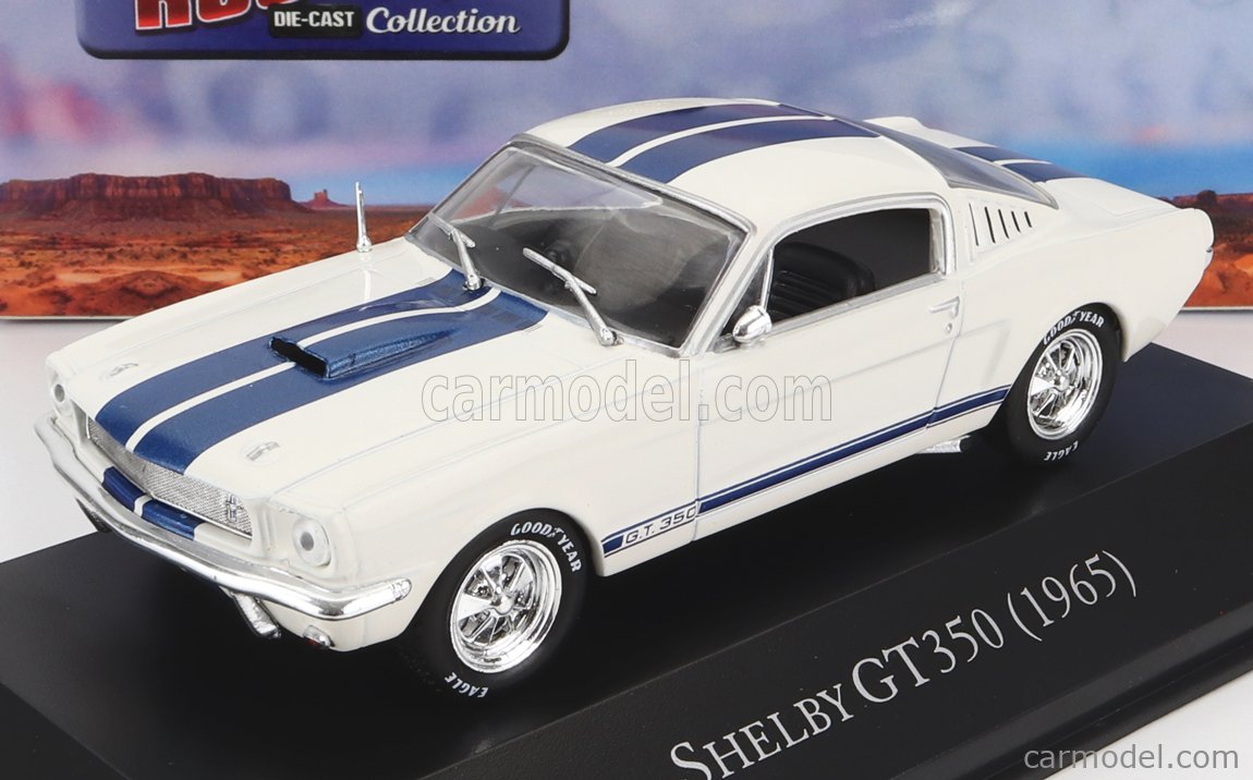 Ford Shelby Mustang Route 66 series white 1965 1:43 – NyeModelbiler.dk