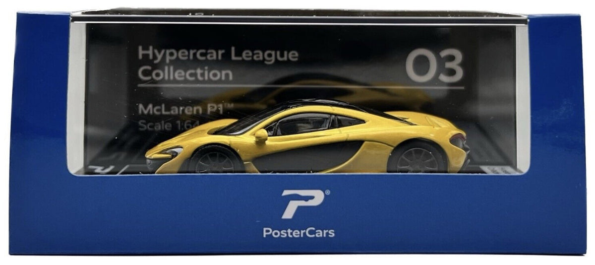 Mclaren P1 Volcano Yellow 1:64 – NyeModelbiler.dk